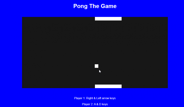 Pong The Game in jQuery Free Source Code | SourceCodester